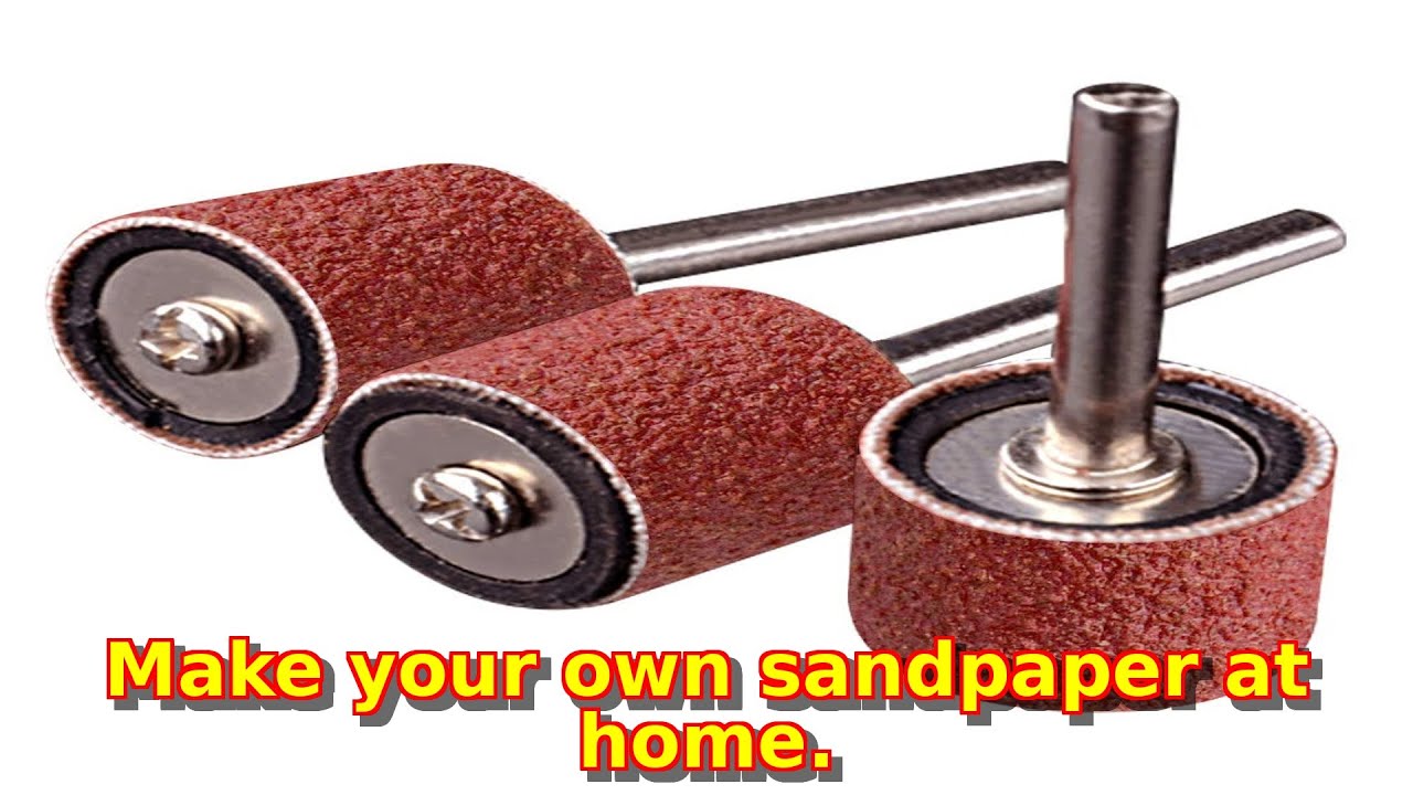 How to make homemade sandpaper rolls for Dremel. - YouTube