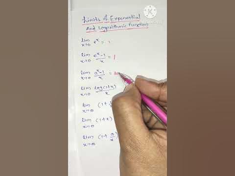Limits of Exponential and Logarithmic Functions#Shorts#Mathsstudy66# ...
