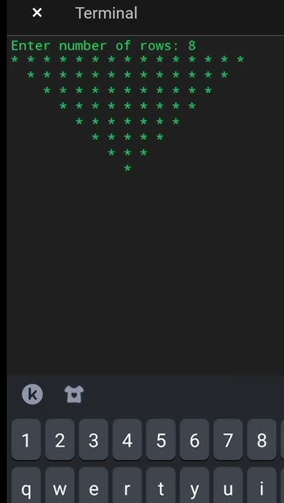 Inverted Pyramid By Stars In C Coding Starpatterns Shorts Shortvideo Youtube
