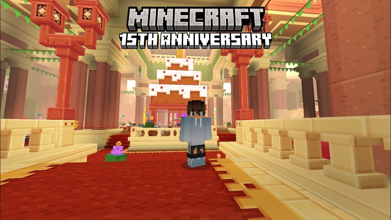 Minecraft 15th Anniversary - The Ultimate Celebration! GAMEPLAY PART 2 ...