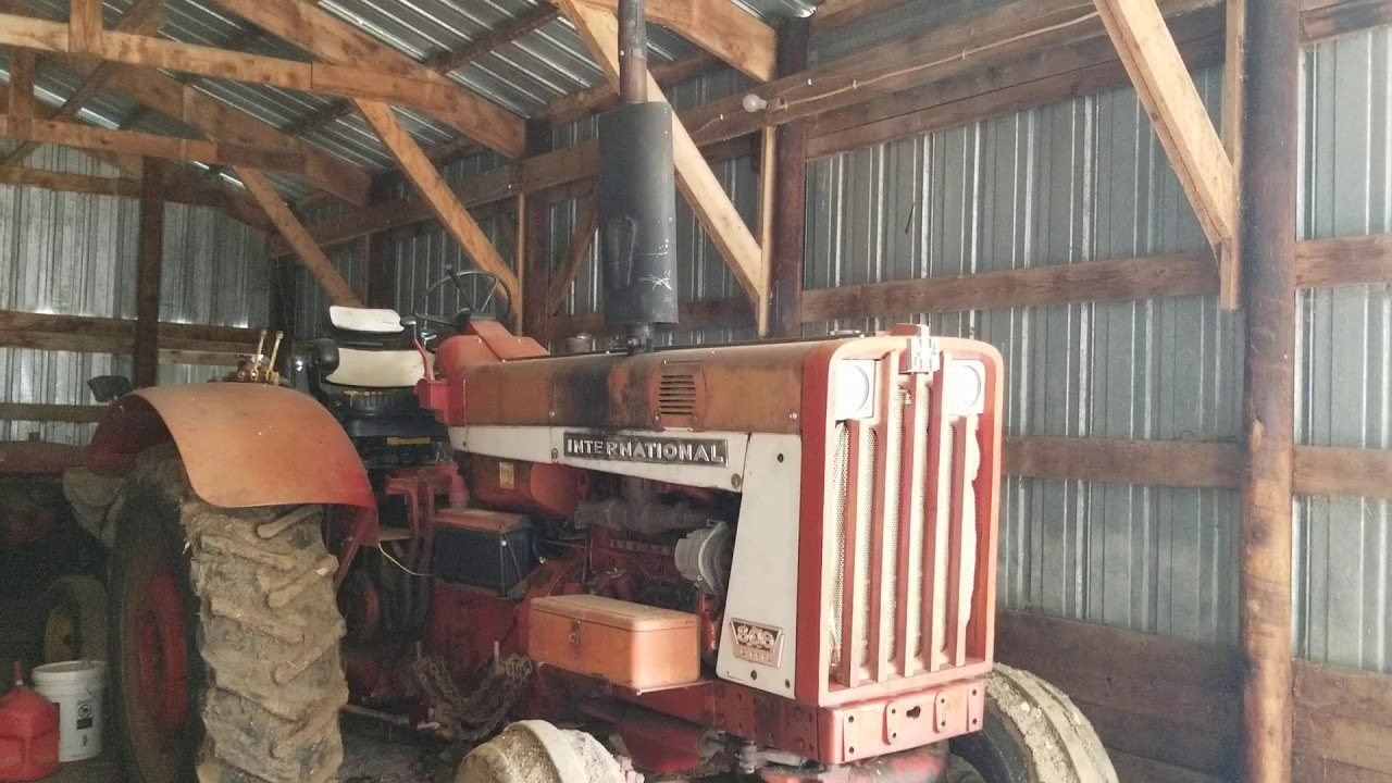 IH 806 standard diesel cold start - YouTube