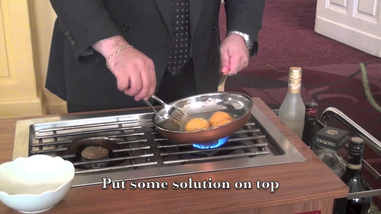 Peach Flambé - YouTube