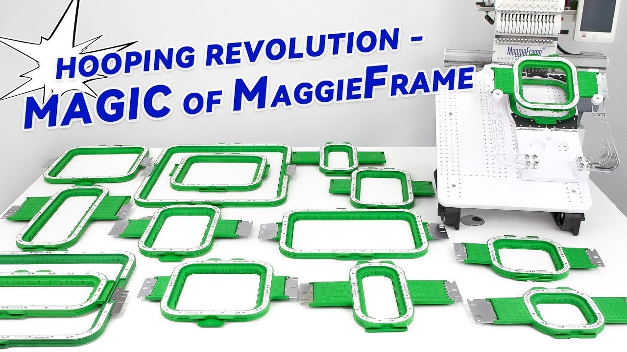 Hooping Revolution Magic of MaggieFrame Magnetic Hoop - YouTube