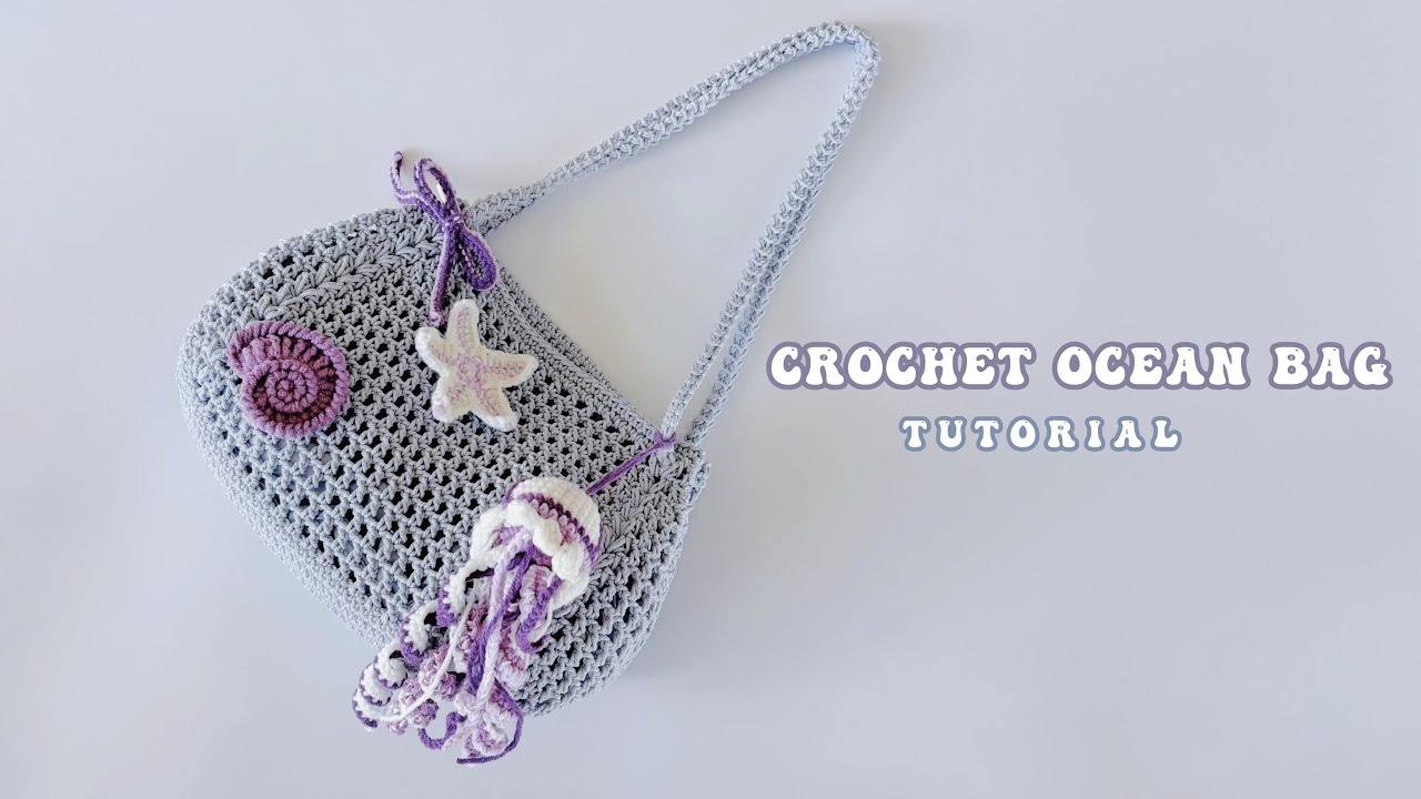 Crochet Ocean Bag Tutorial #EP.67 | KJ Korn - YouTube