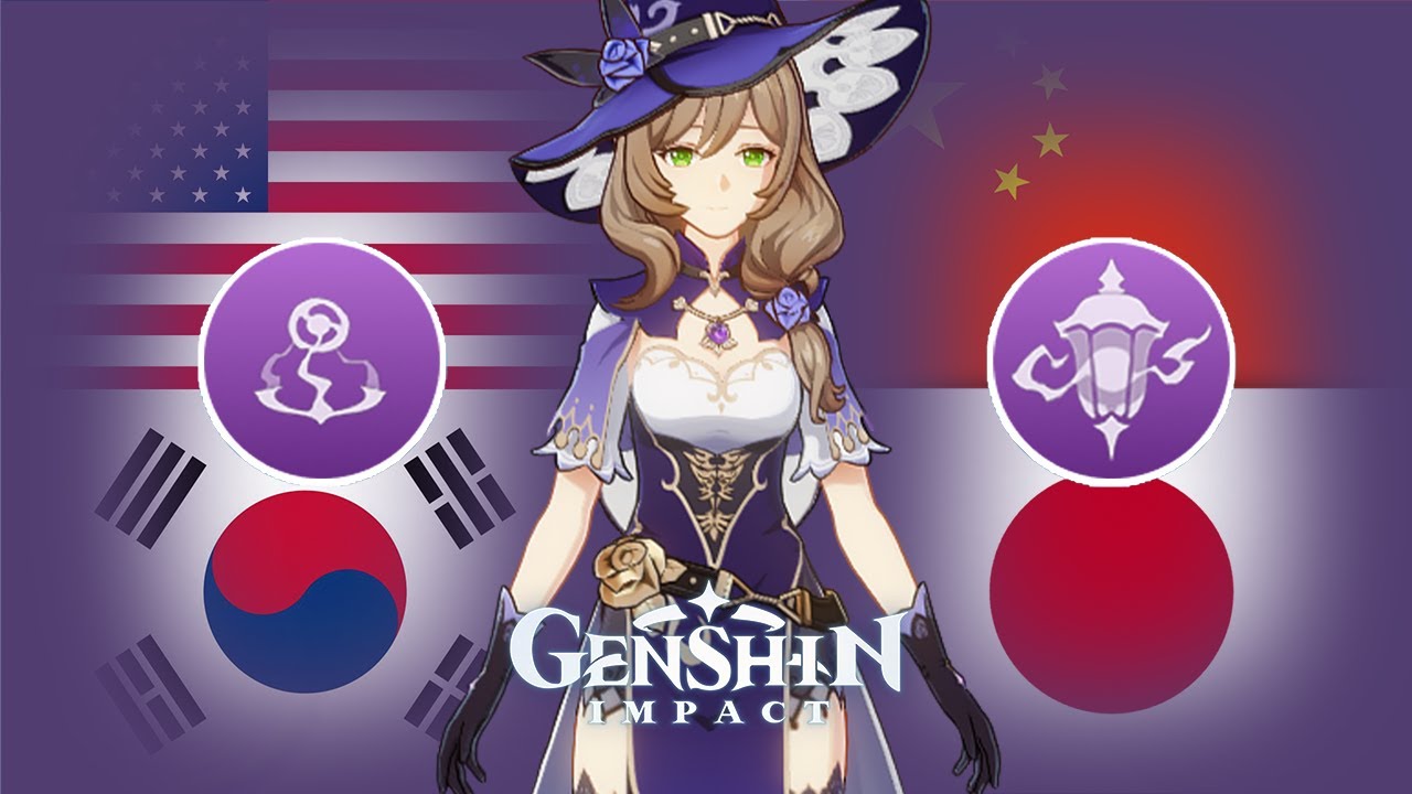 Lisa Voice in 4 Different Languages (Skills & Attack) | Genshin Impact ...