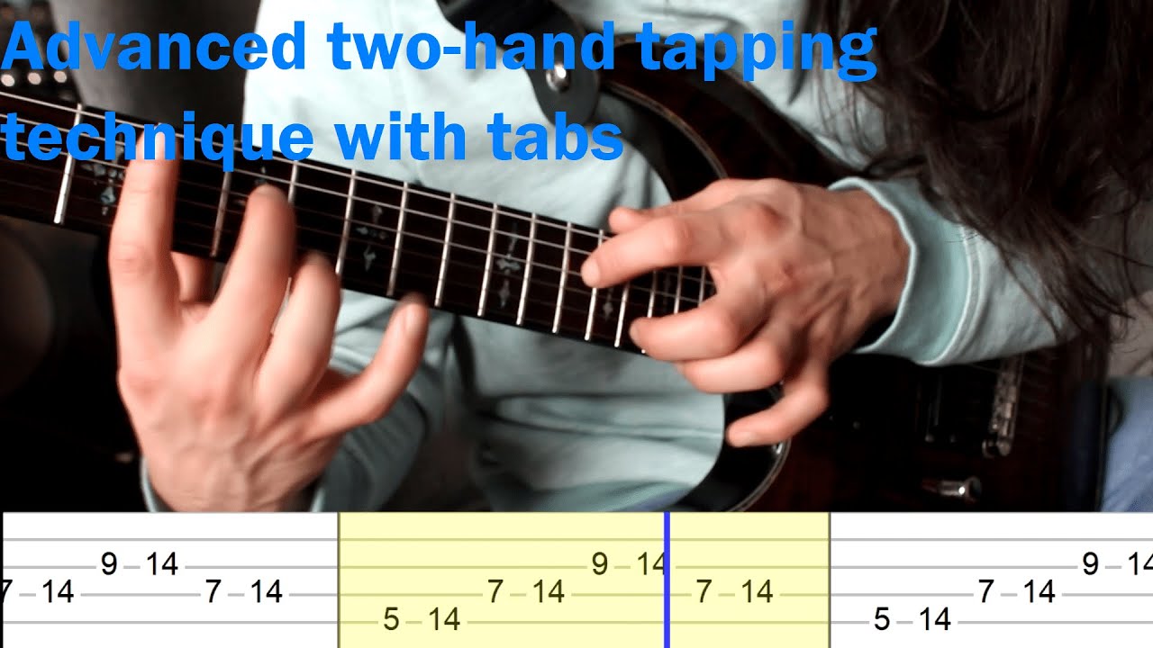 Two Hand Tapping Guitar Playing tutorial with tabs #1 - YouTube