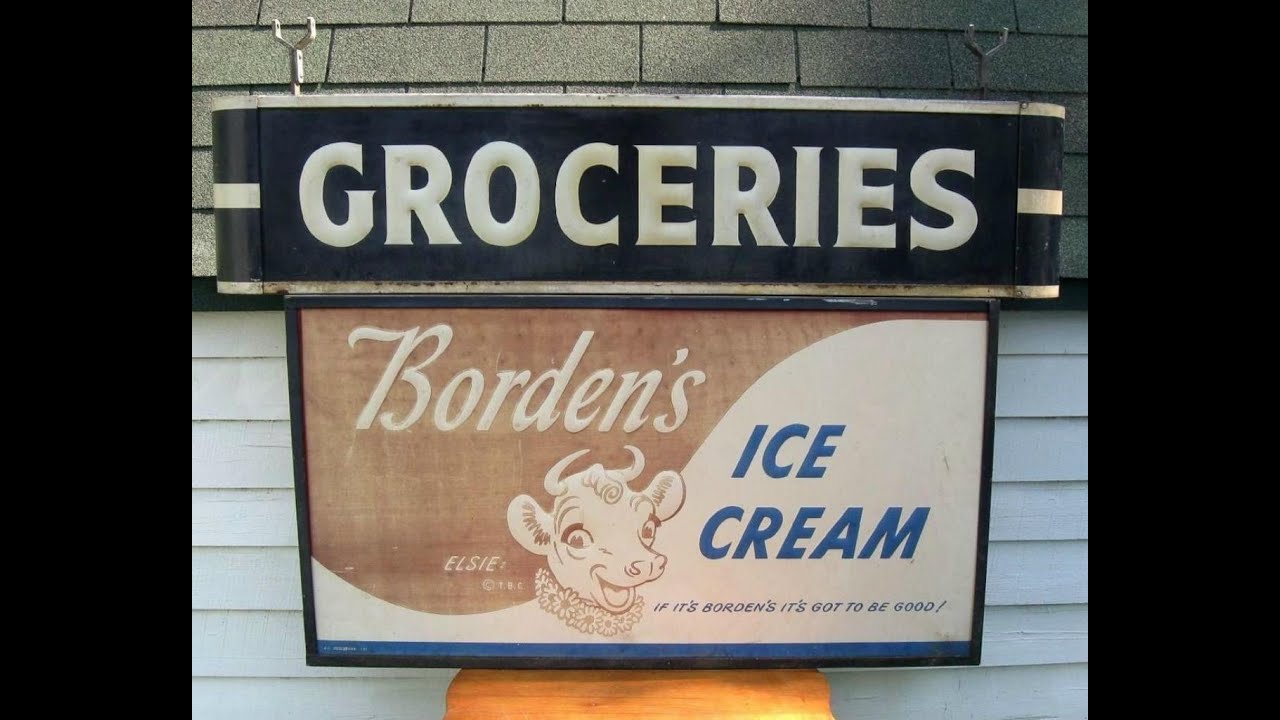 Vintage Store Signs from the past-Part 1 HD - YouTube