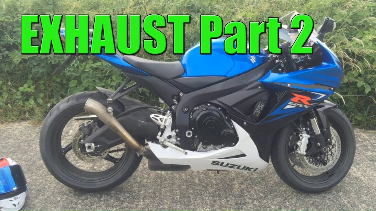 2014 Suzuki GSXR 600 Akrapovic megaphone (GP) exhaust Part 2 - YouTube