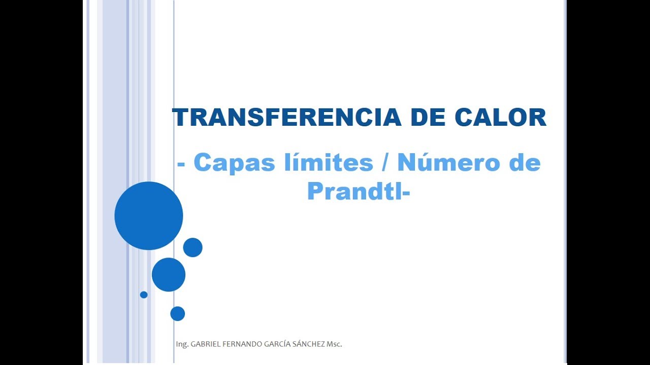 Capas Límite - Número de Prandtl - Clase 11 Transferencia de Calor - YouTube