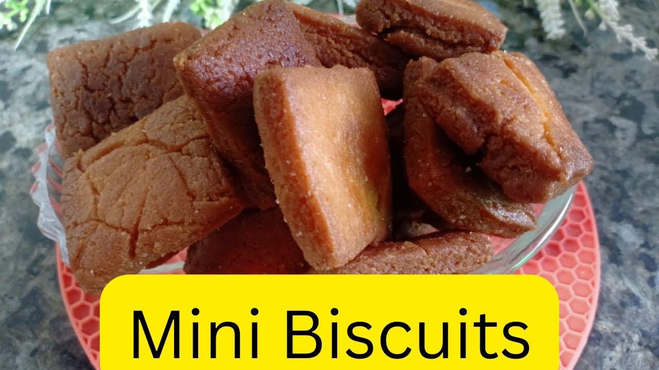 Mini Biscuits Recipe | Bakery style Biscuits | Eggless &without Oven ...