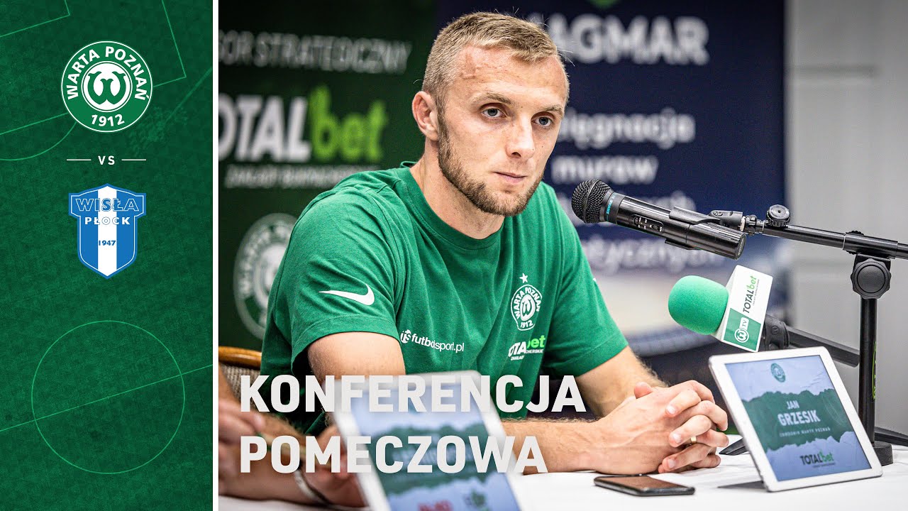Jan Grzesik po meczu Warta Poznań - Wisła Płock - YouTube