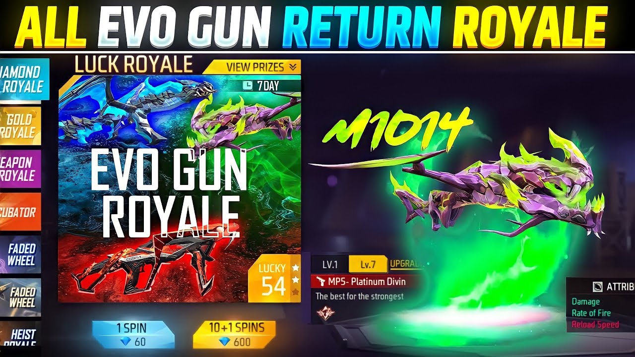 ALL EVO GUNS RETURN - YouTube