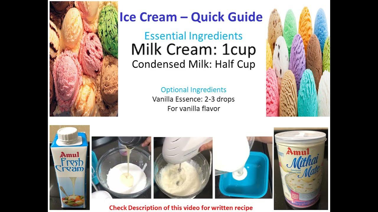 Ice Cream - Quick Guide with Flowchart - YouTube
