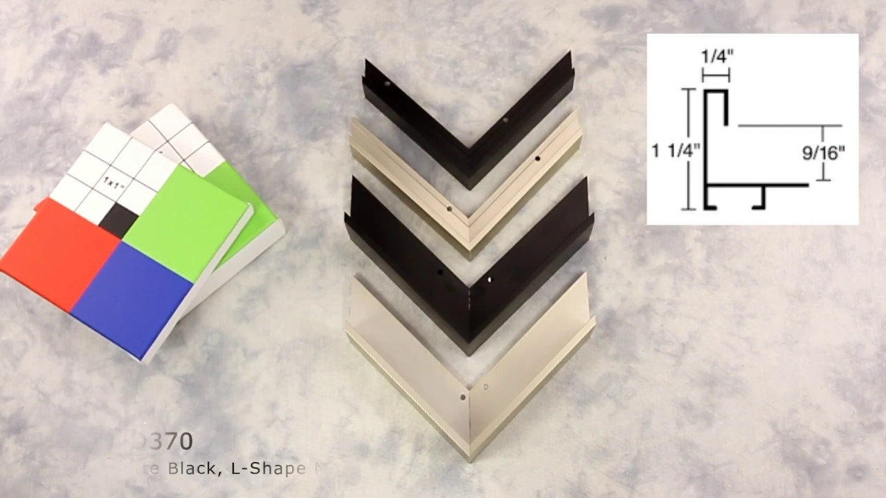 Corner Samples - Custom-made Metal Picture Frames: L-Shape 1" and 1-1/2 ...