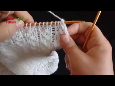 Fiyonklu Bebek Yeleği Örgü Modeli