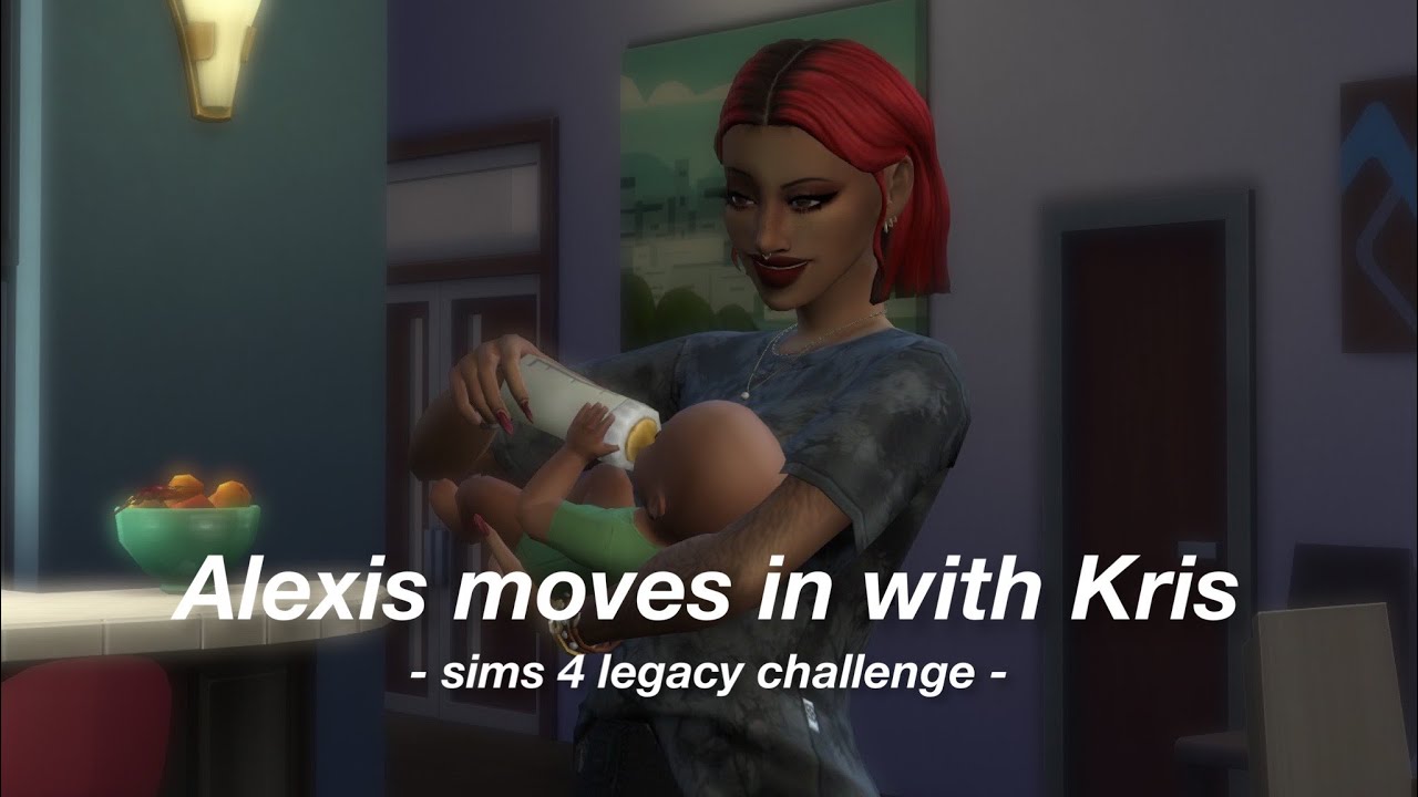 Alexis moves in with Kris || Sims 4 Legacy challenge EP10 || solitasims - YouTube