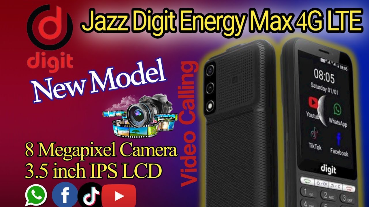 Jazz digit Energy Max Full Review ! Jazz digit Energy Max 4g Unboxing - YouTube