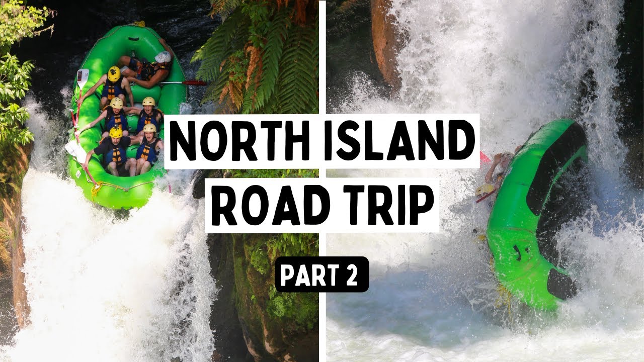 SO SCARY! We FLIPPED Rafting Down a Waterfall! New Zealand Road Trip ...