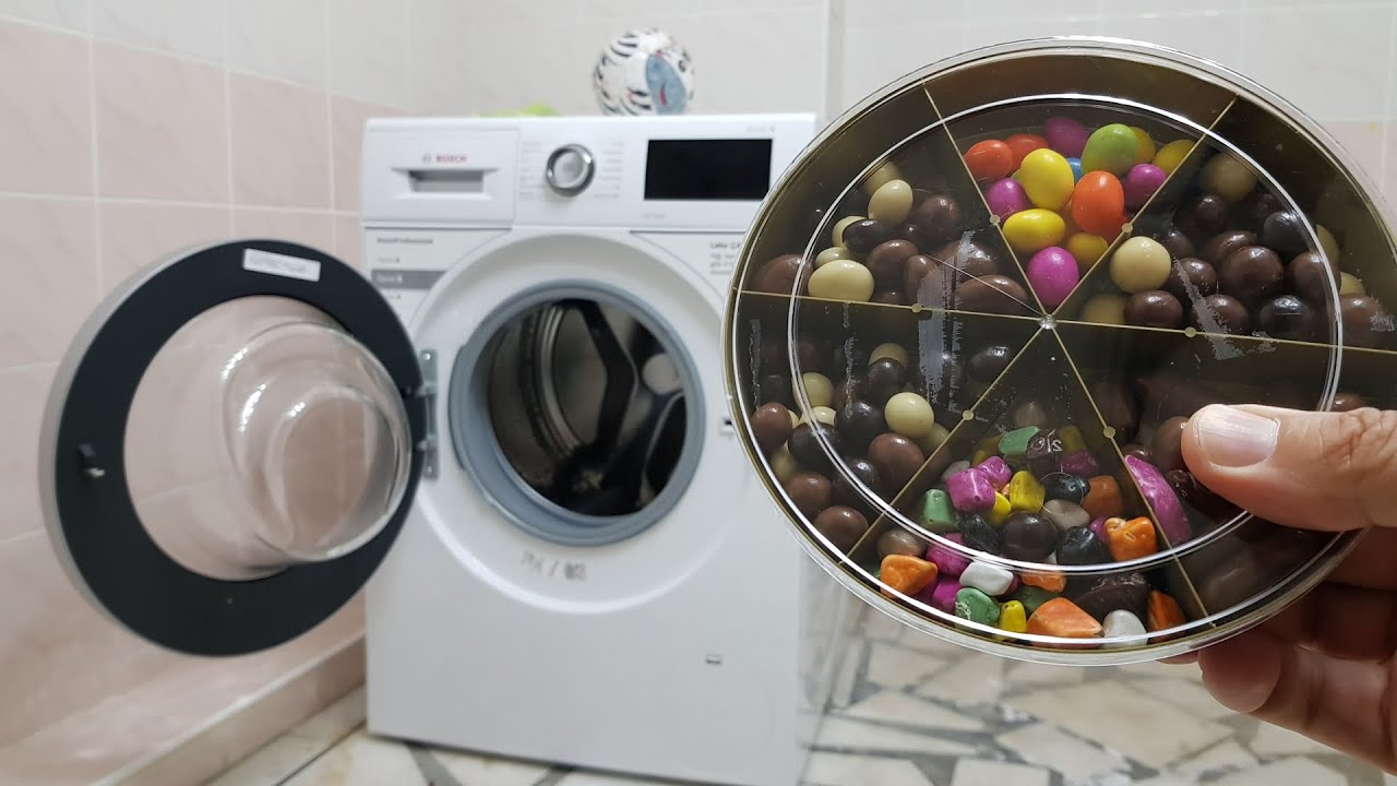 Super Candy vs Bosch Washing Machine - YouTube