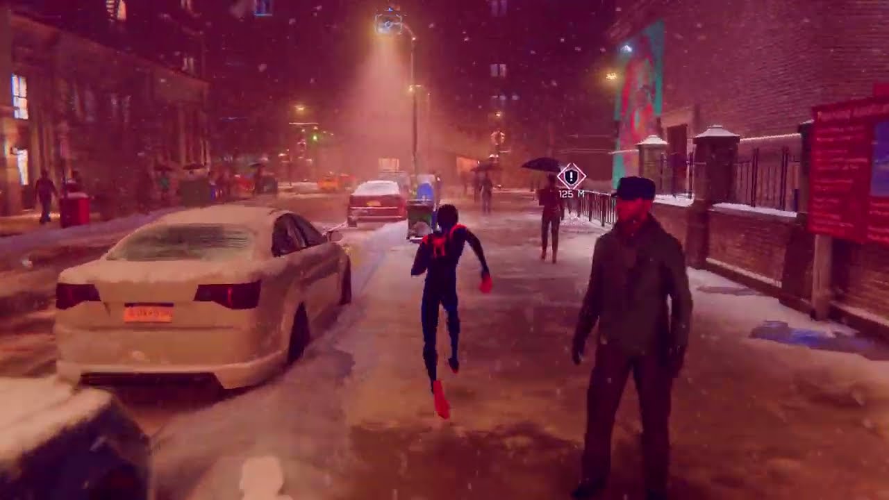 4K Into the Spider-verse Gameplay | Combat and Web Swinging - YouTube