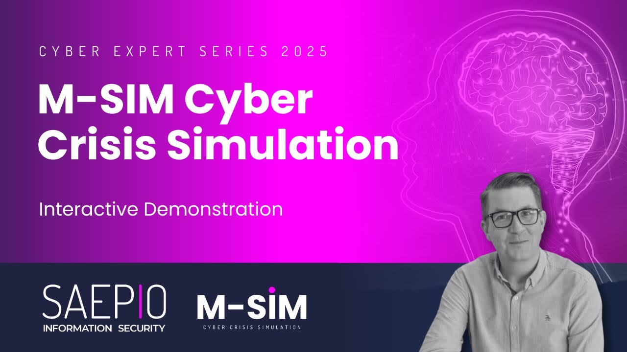Demonstration on M-SIM Cyber Crisis Simulation | Cyber Expert Series ...