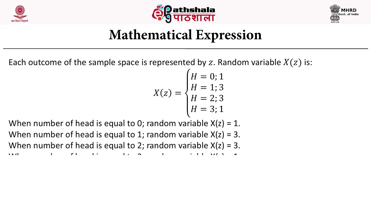 M-13. Introduction to Random Variable and its Properties - YouTube