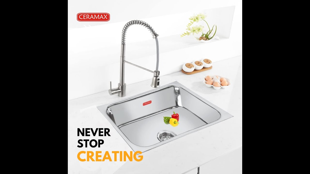 Ceramax premium quality kitchen sink jp industries - 9015192934 - YouTube