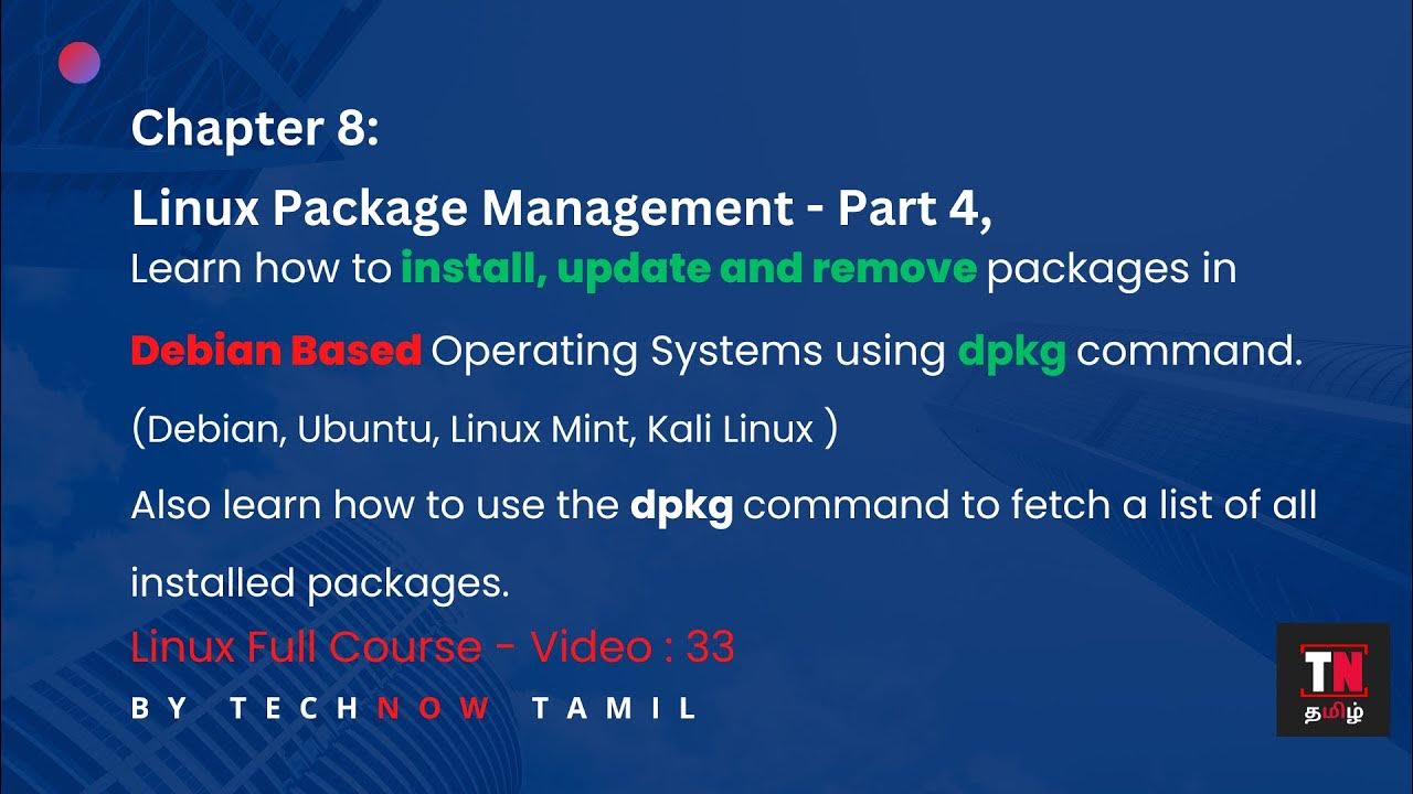 Package Management With Dpkg In Debian Based Servers Youtube