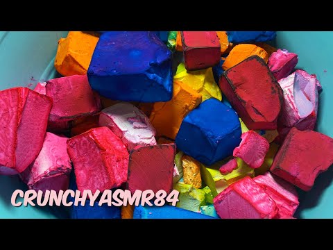 Dyed Gym Chalk Cubes | ASMR | Sleep Aid | Oddly Satisfying