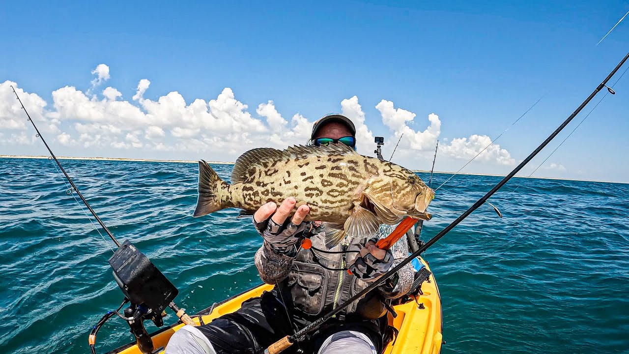 Rare Texas kayak catch AND a huge kingfish on a 3 foot perch pole ...