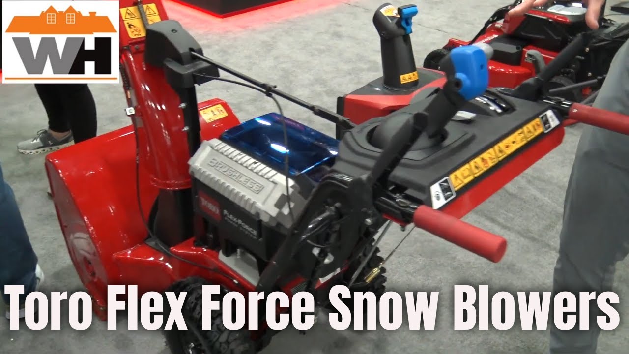 Toro Flex Force 60V Snow Blowers With Faster Cleaning and Longer Battery Life - YouTube