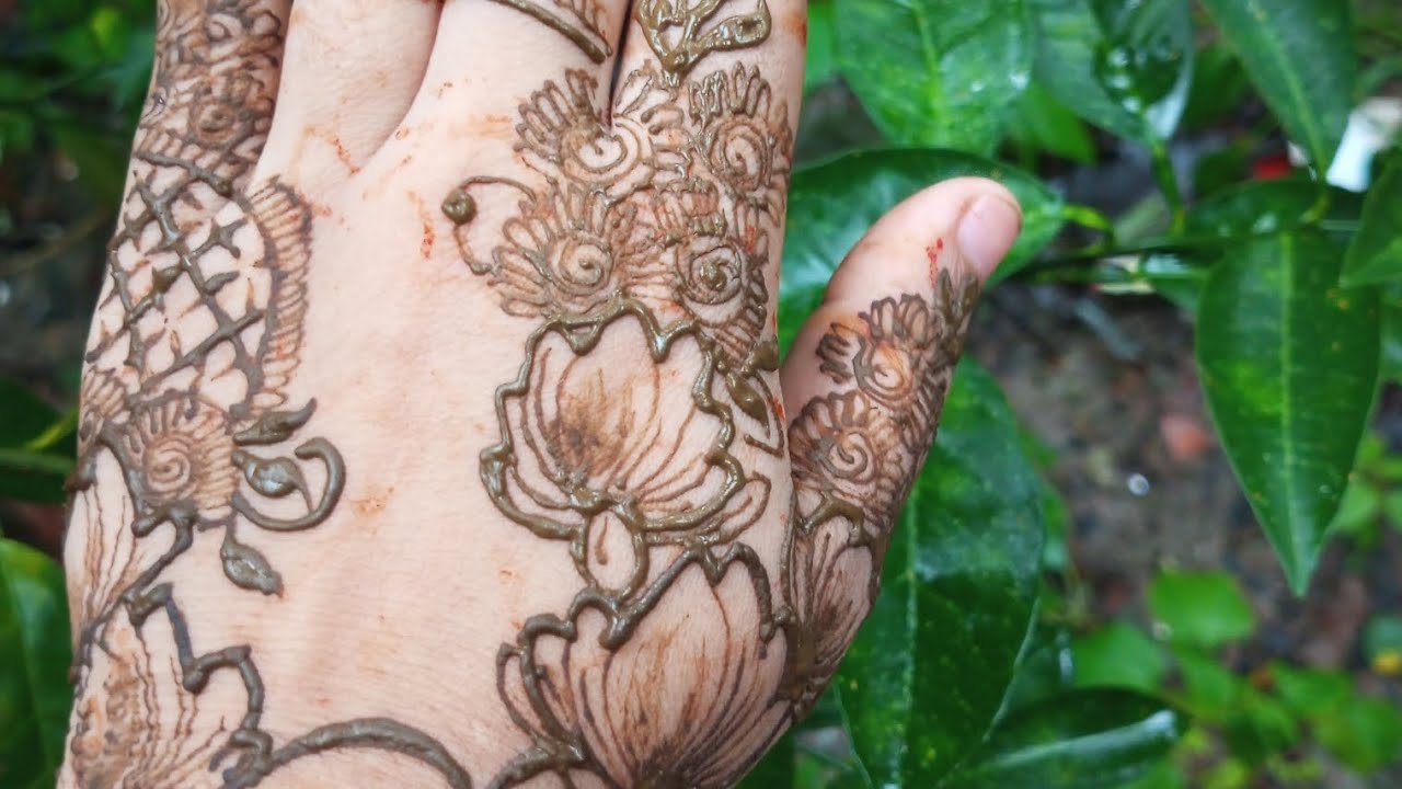 new simple henna tutorial .new mehedi design.mehedi design 2024 - YouTube