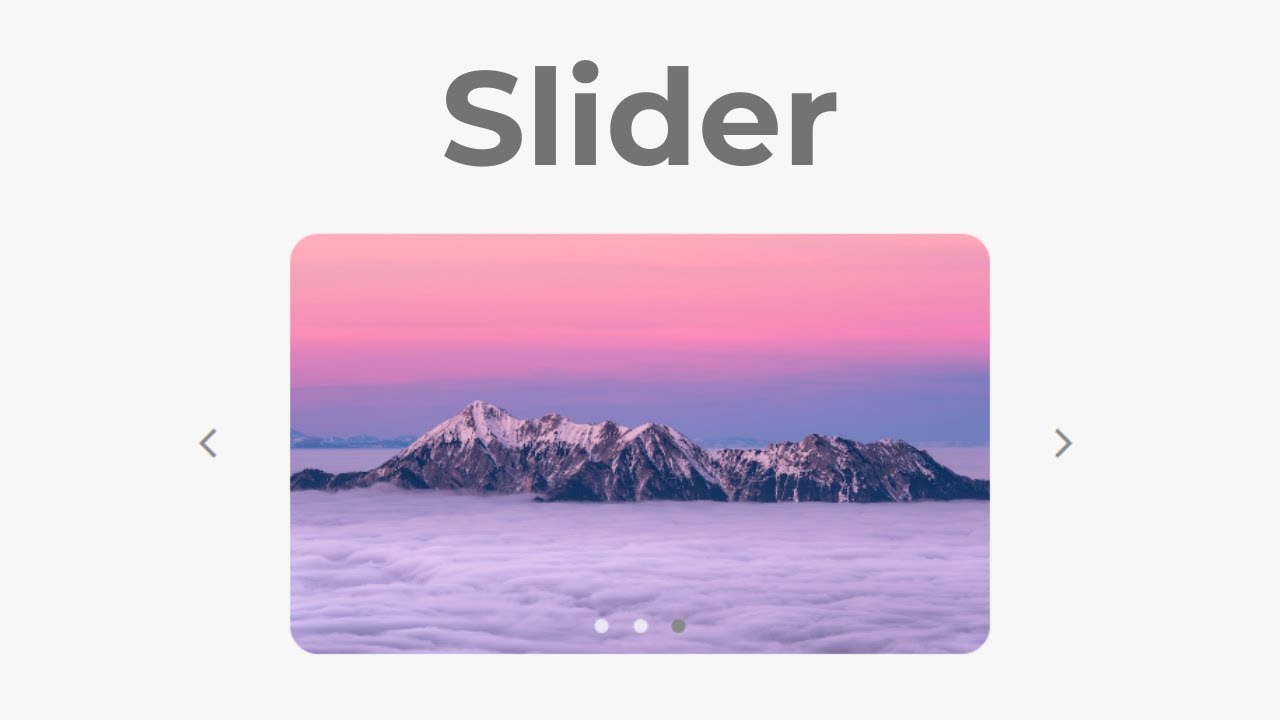 Criando Um Slider De Imagens Com Html Css E Javascript Youtube 8062