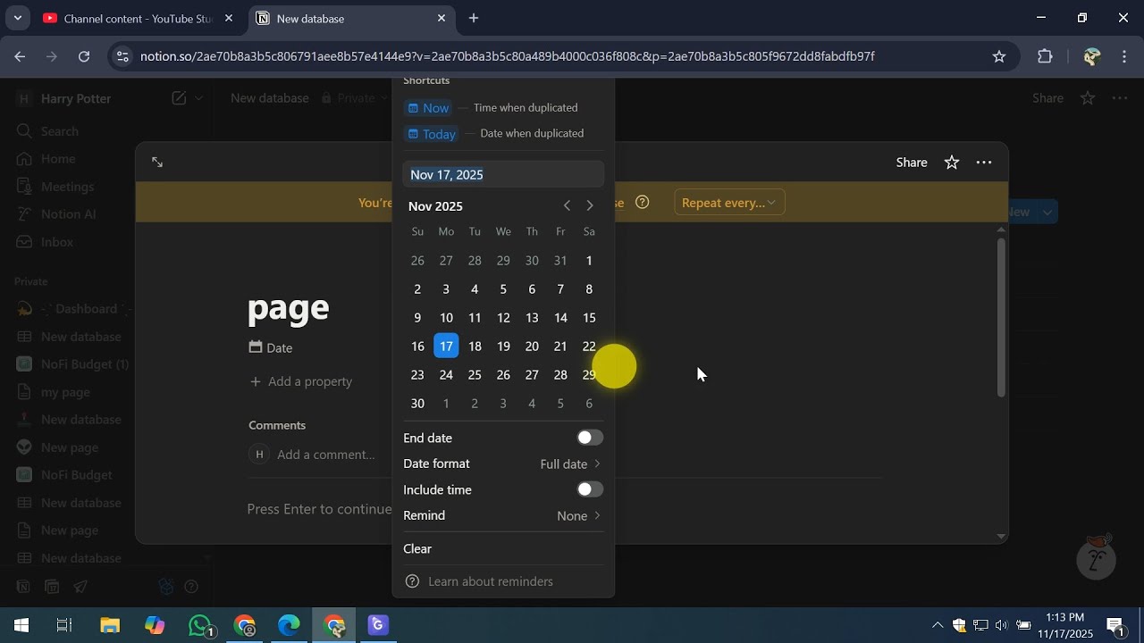 How To Make Notion Calendar Events Repeat - YouTube