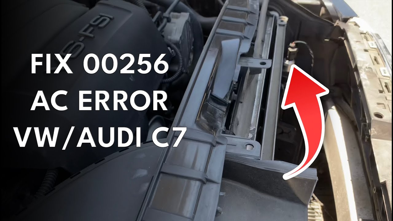 Fix Audi A6 C7 (2012-2018) No AC Error Code 00256 (DIY AC Pressure Sensor Replacement) - YouTube