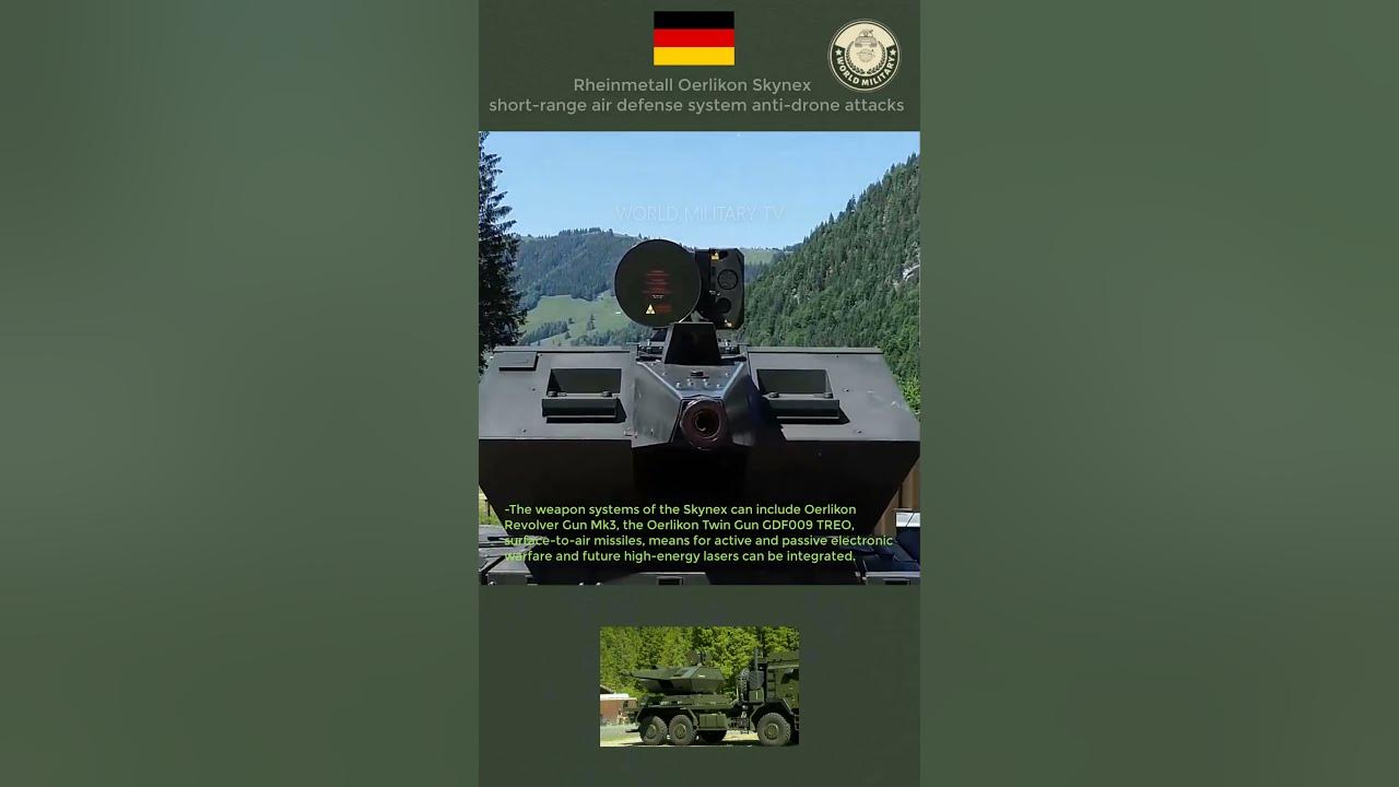 Rheinmetall Oerlikon Skynex Short Range Air Defense System Anti Drone