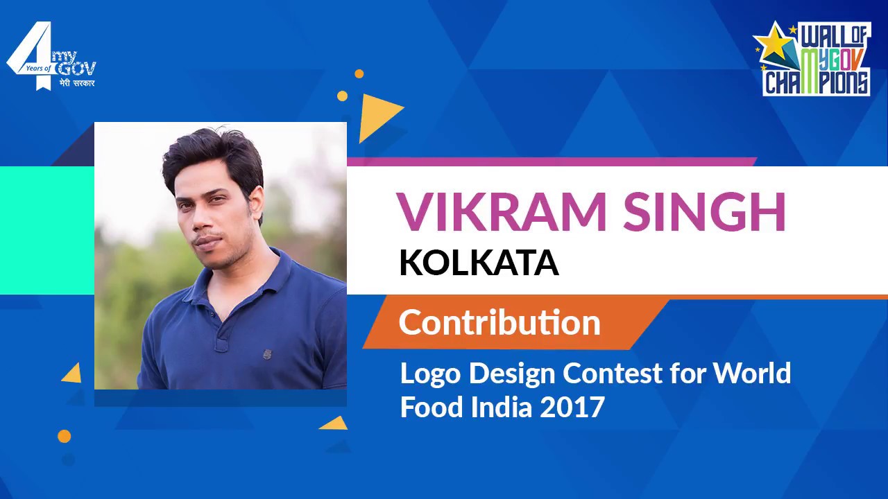Meet MyGov Champion Vikram Singh, participant of logo design contest ...