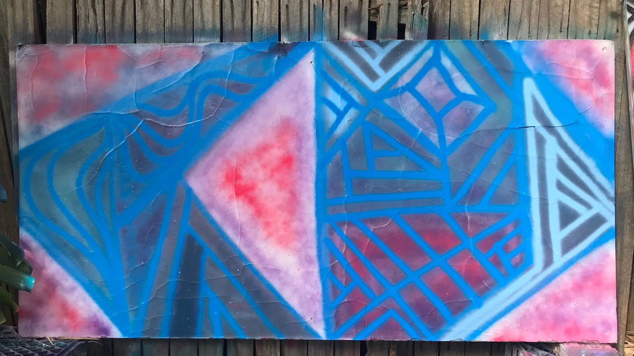 Abstract spray painting - YouTube