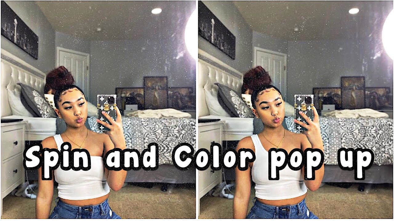 Spin and color pop up Transition - YouTube