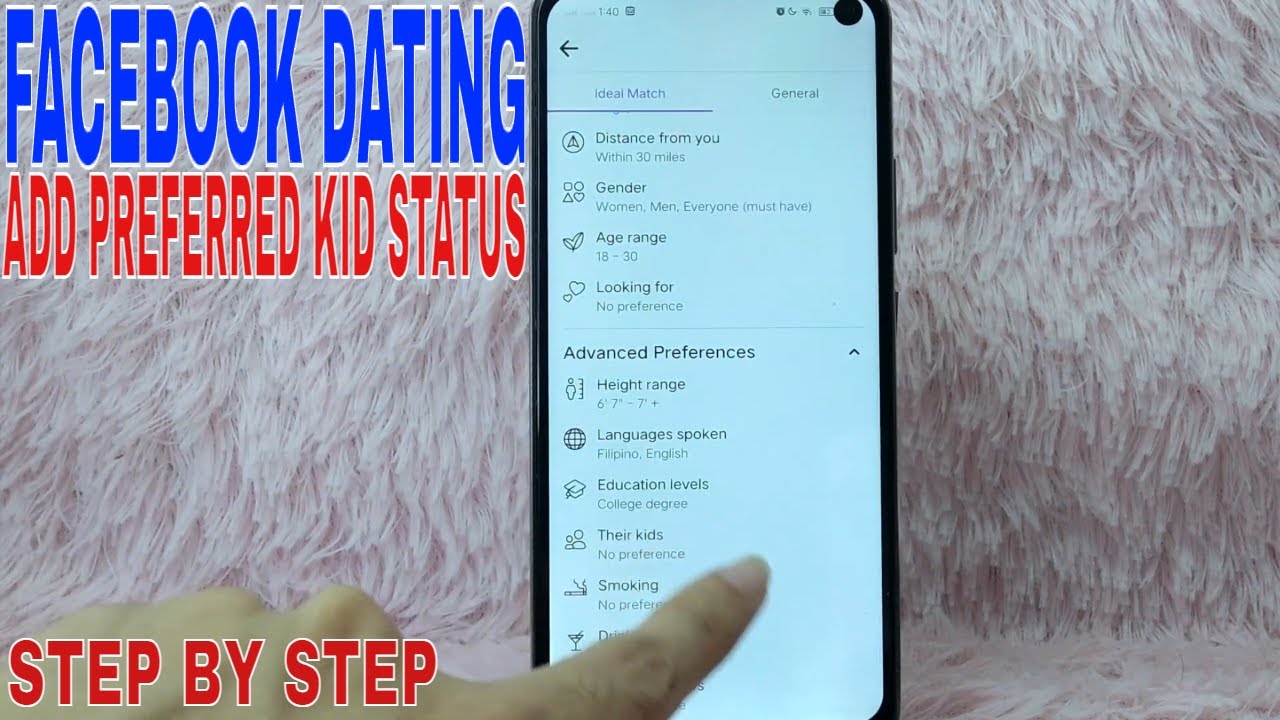 How To Add Preferred Status Of Kids On Facebook Dating 🔴 - YouTube