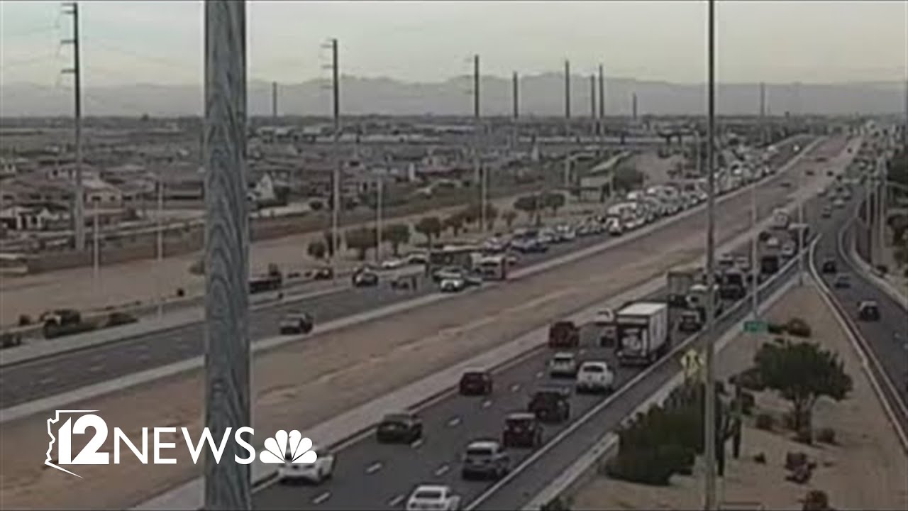 Man moving ladder from freeway hit, killed in Surprise - YouTube