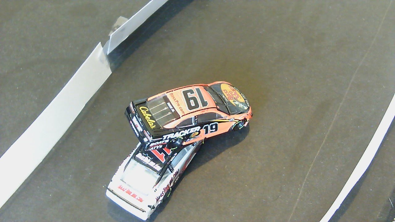 Nascar Stop Motion Recreation Cole Custer/ Martin Truex Jr. Hard Crash ...