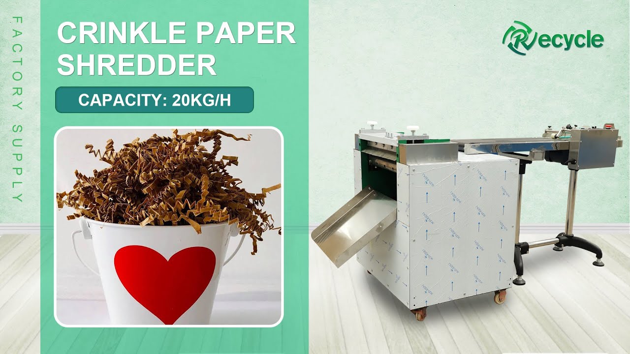 Crinkle Paper Shredder: Gift Filler Paper Making Machine - YouTube