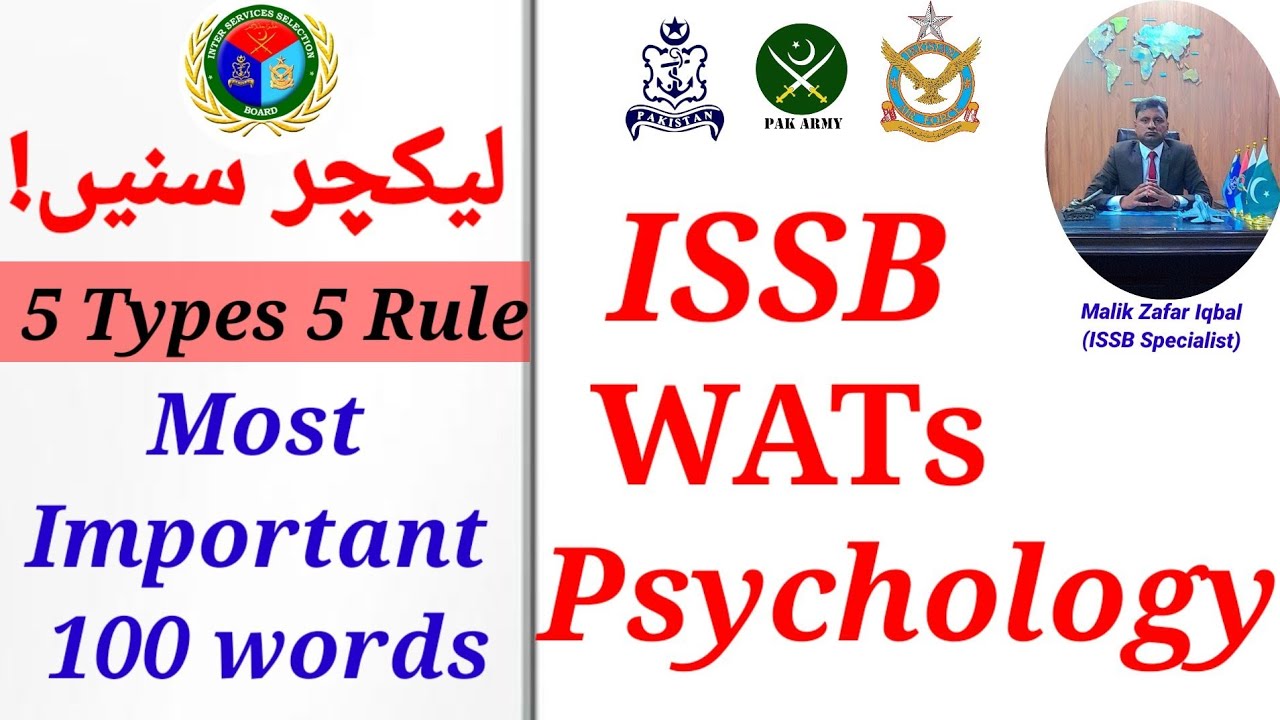 ISSB Word Association Test | WAT Test | Most important 100 words ...