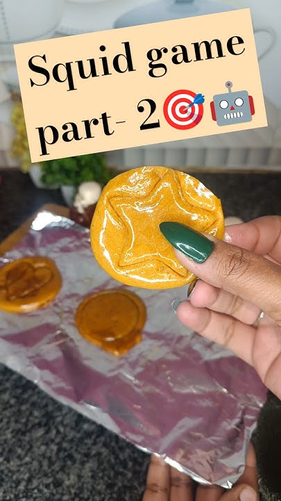 DALGONA CANDY | PART 2 | SQUID GAME. 🎯 #shorts #squidgame #dalgonacandychallenge # ...