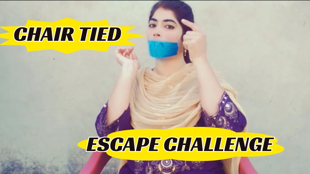 Chair 🪑 Tied Challenge With Tape | Hogtie Escape Challenge | # ...