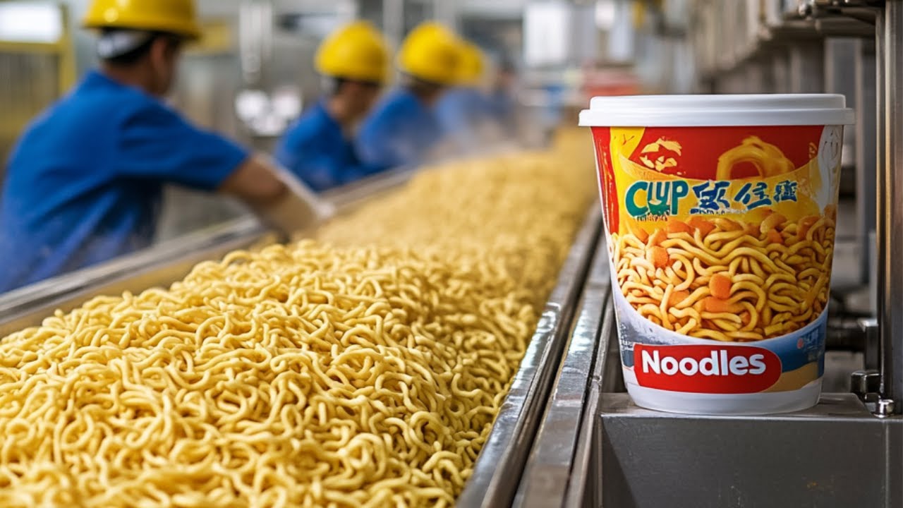 How INSTANT NOODLES Are Made in Factories - YouTube