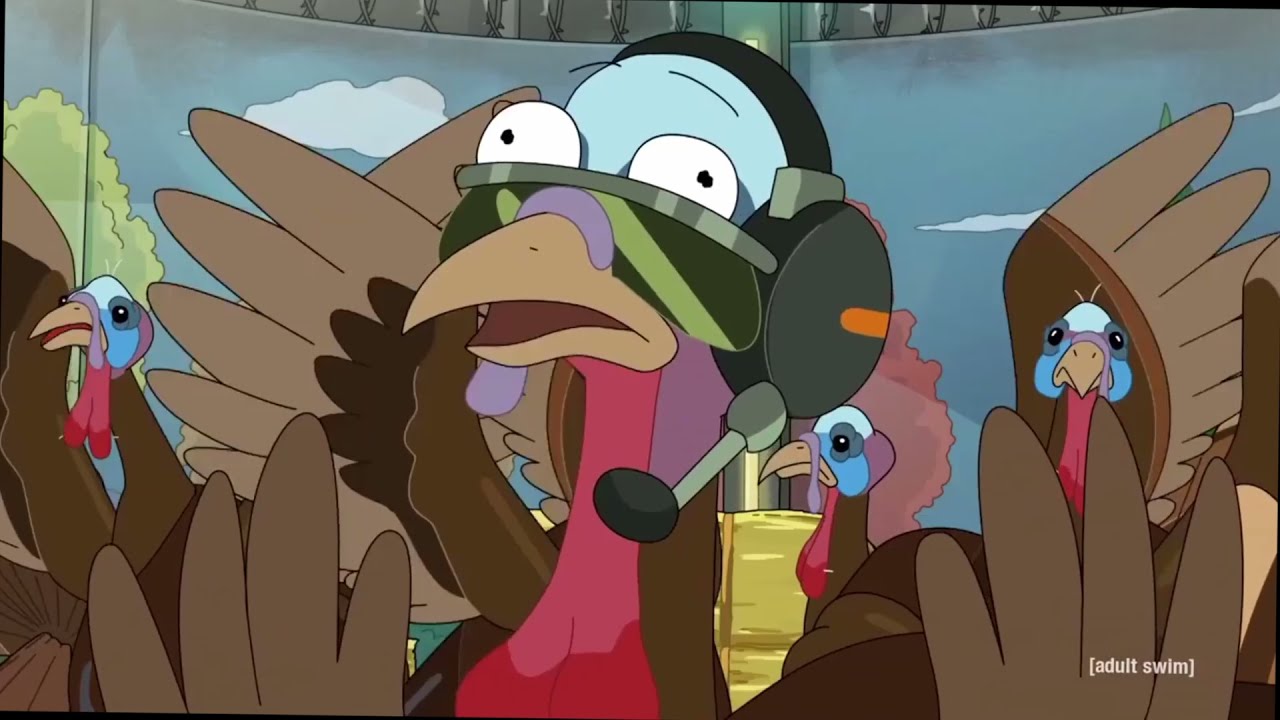 Rick and Morty: Turkey fight - YouTube