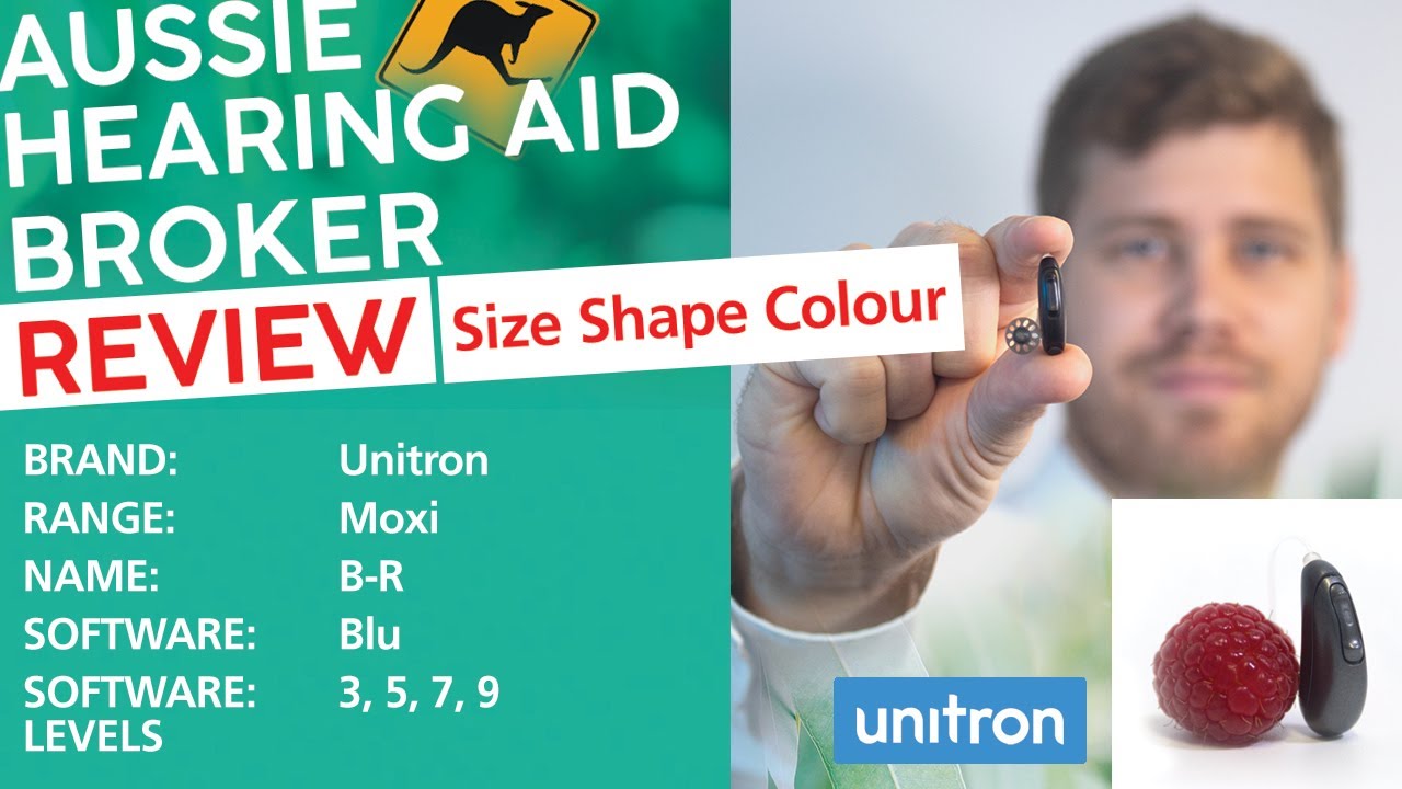 Unitron Blu Moxi B-R Size shape colour | EarDeals - YouTube