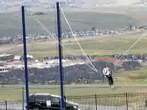 Tramp work at the Olympic Village. - YouTube